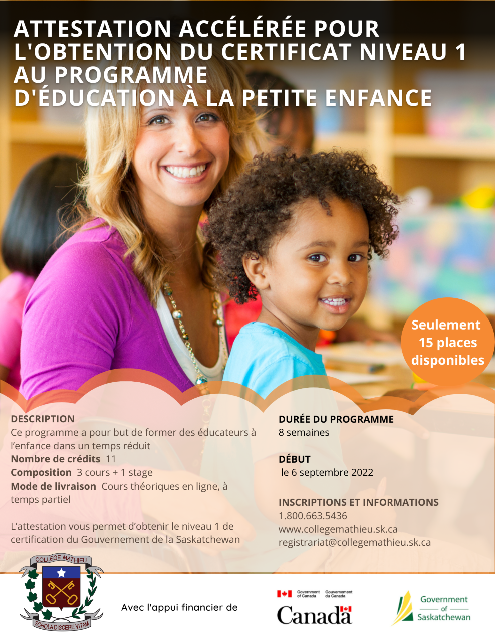 Le Collège Mathieu lance deux nouvelles sessions de formation en petite ...