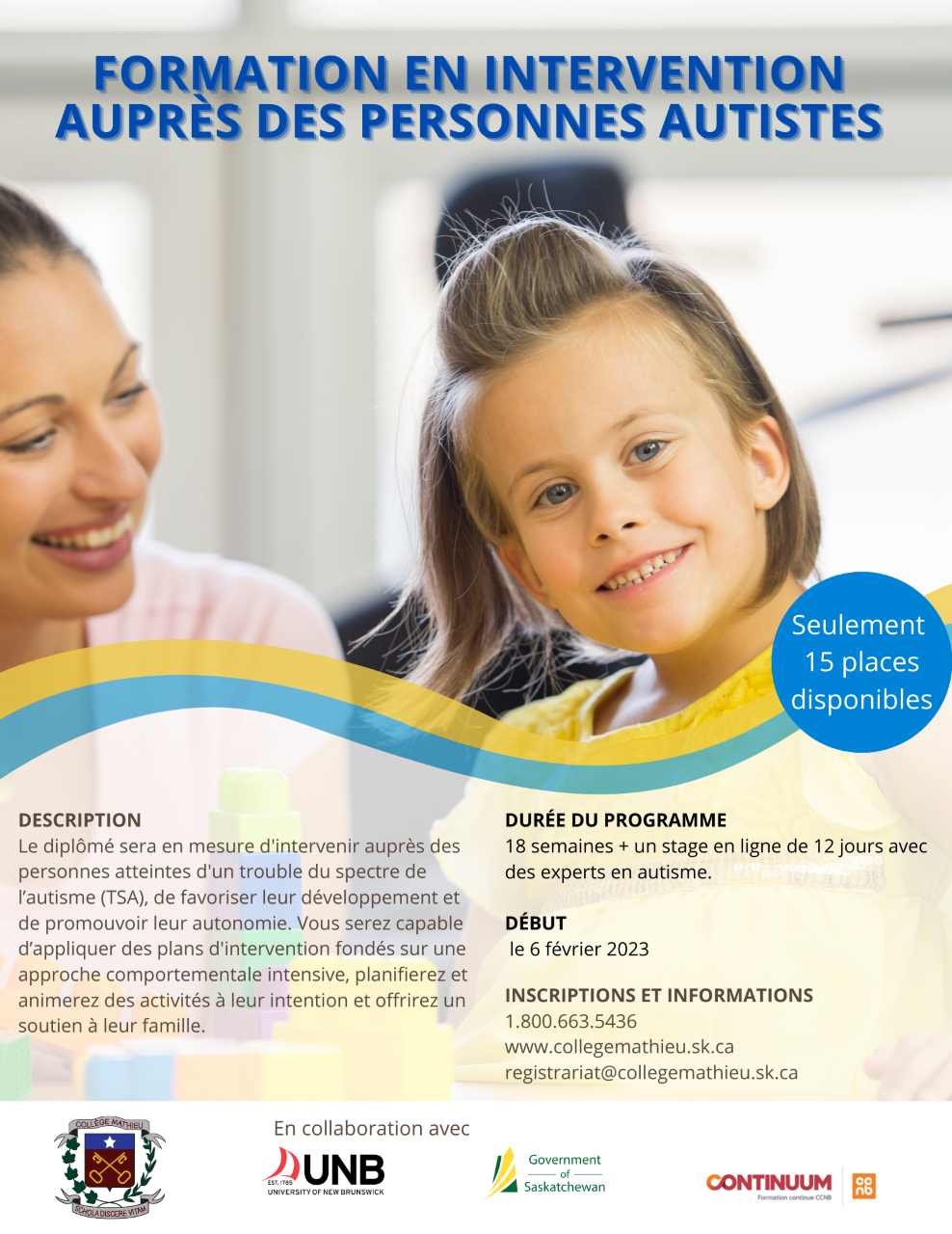 Le Collège Mathieu lance deux nouvelles sessions de formation en petite ...